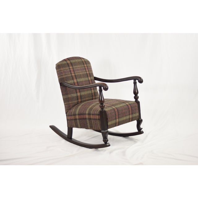 Mid 20th Century Pair of Vintage Armchair & Rocking Library Chair Newly ...