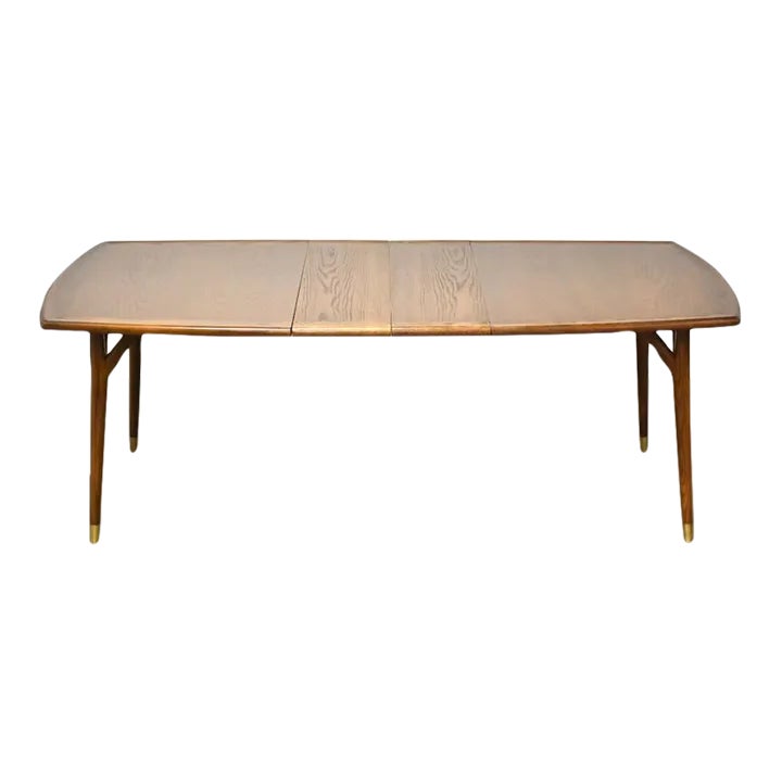 Chesnut MCM Extendable Dining Table | Chairish