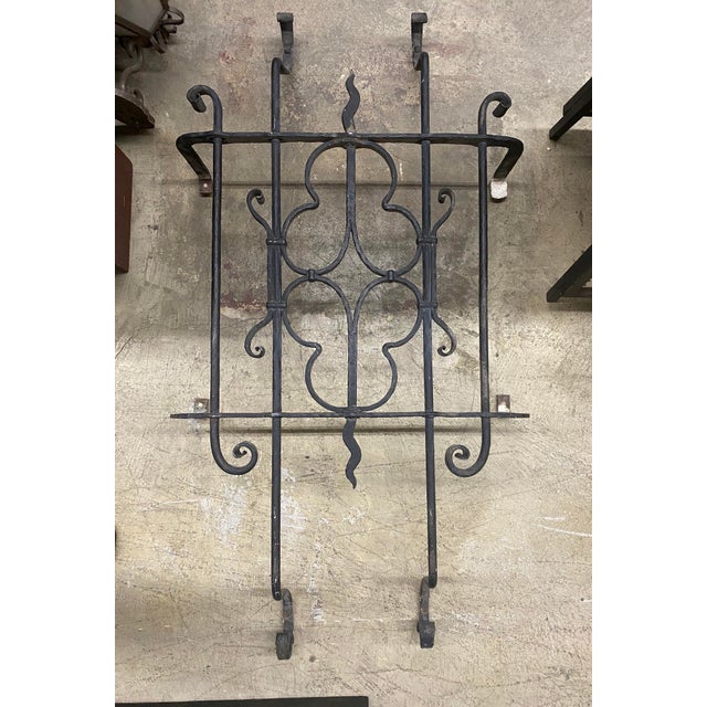 1920s Original Spanish Iron Window Grid | Chairish