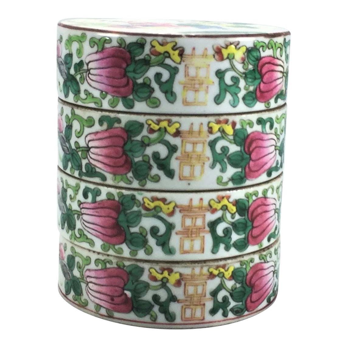 19th Century Chinese Famille Rose Porcelain 'Double-Happiness ...