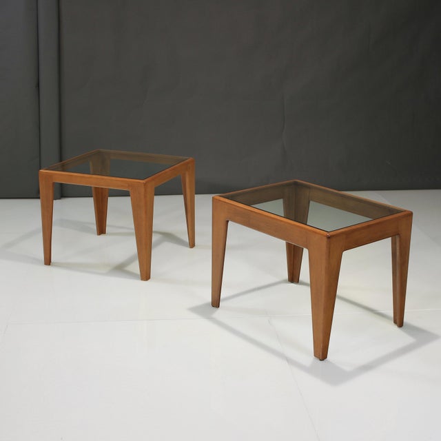 1950s Italian Asymmetrical End Tables in the Manner of Gio Ponti - Set ...