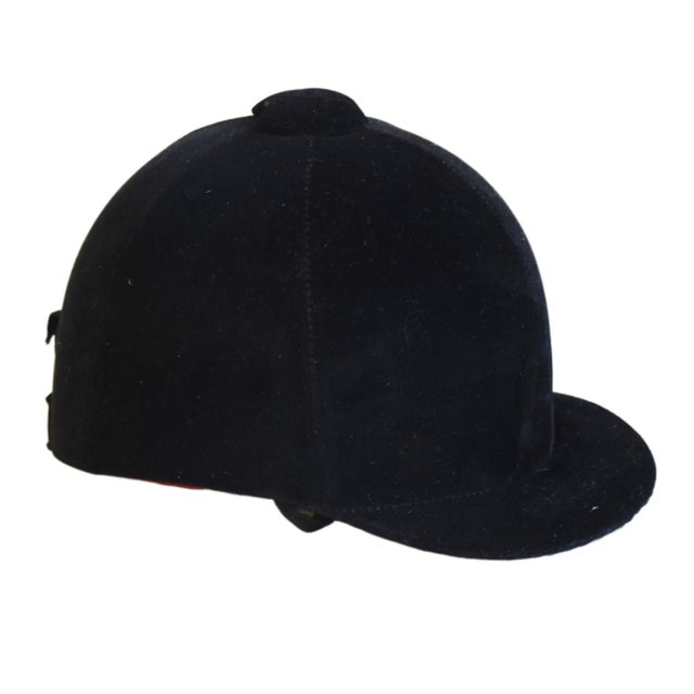 Vintage Equestrian English Velvet Riding Helmet Hat Cap | Chairish