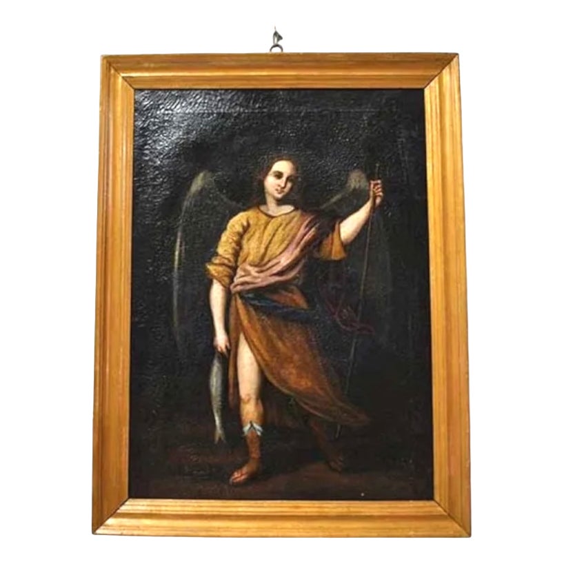 Spanish Artist, Archangel St Raphael, 19th Century, Oil on Canvas ...