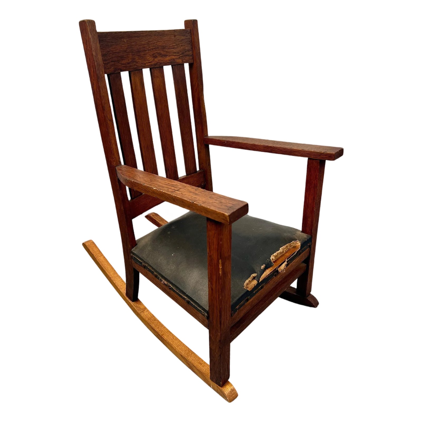Mid 20th Century Small Mission Rocking Chair | Chairish