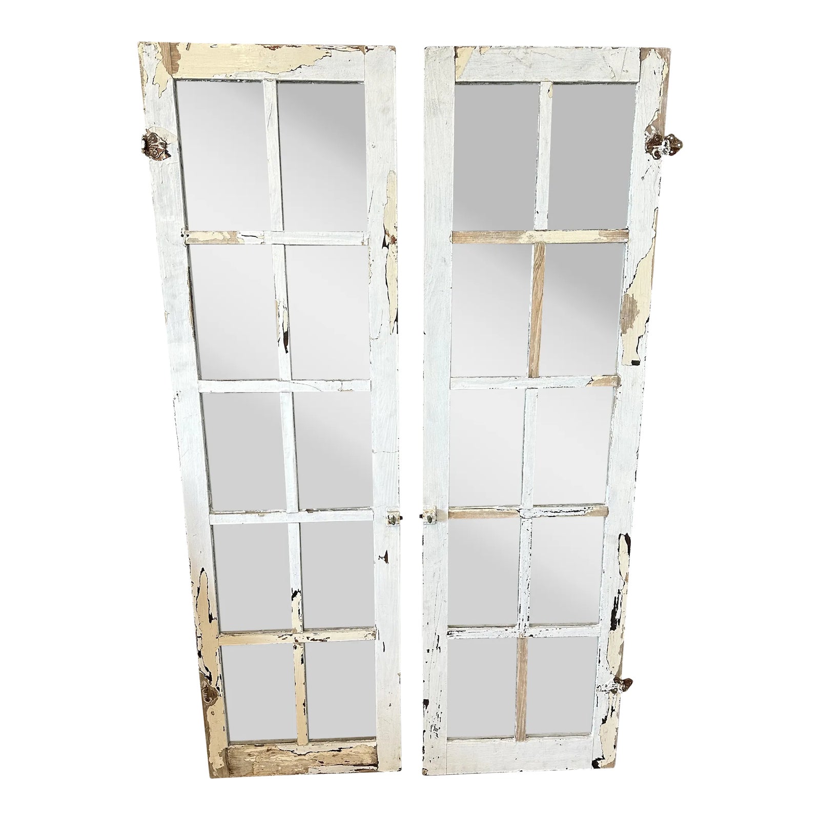 Antique Wood Windows , Pair | Chairish