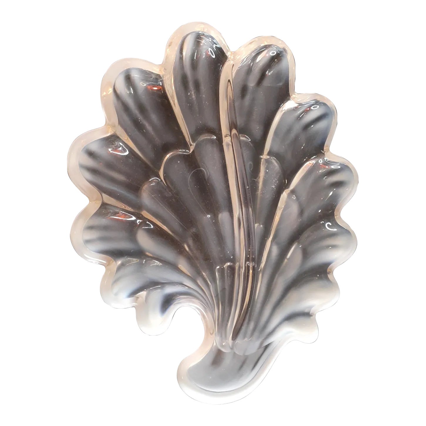 1960s Duncan Miller Sanibel Pink Opalescent Shell Scalloped Plate ...