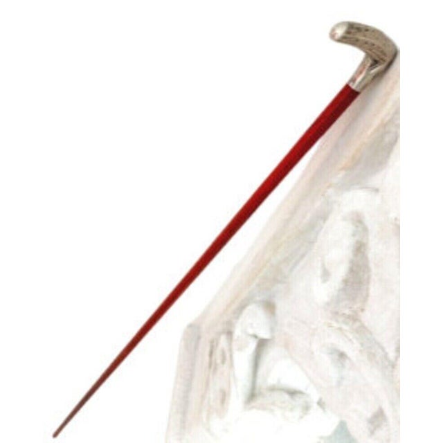 Early 19th Century Sterling Silver Cane Walking Gentleman Cane Handle ...