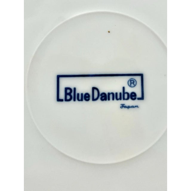 1990s Blue Danube “Blue Onion” 13-Piece Porcelain Dinnerware Set | Chairish