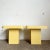 Postmodern Yellow Laminate Mushroom Side Tables | Chairish