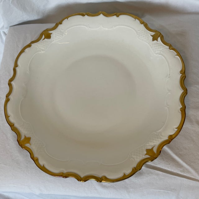 1930s Reichenbach Fine China Round Platter | Chairish