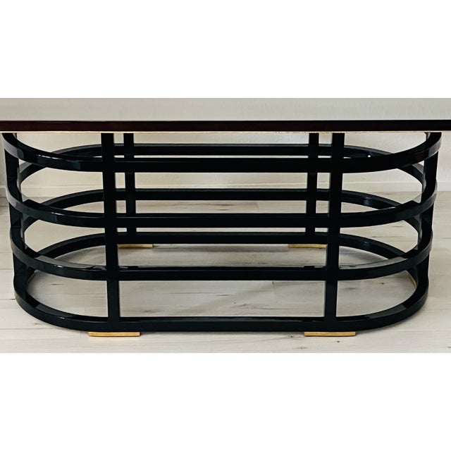 8ft Koa Wood Oval Race Track Dining Table by Cameron | Chairish