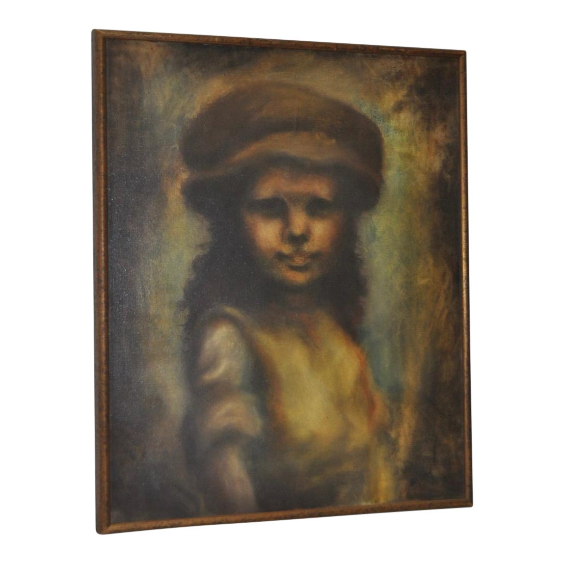 Bruce Xavier Balfour "Young Girl" Original Oil Painting | Chairish
