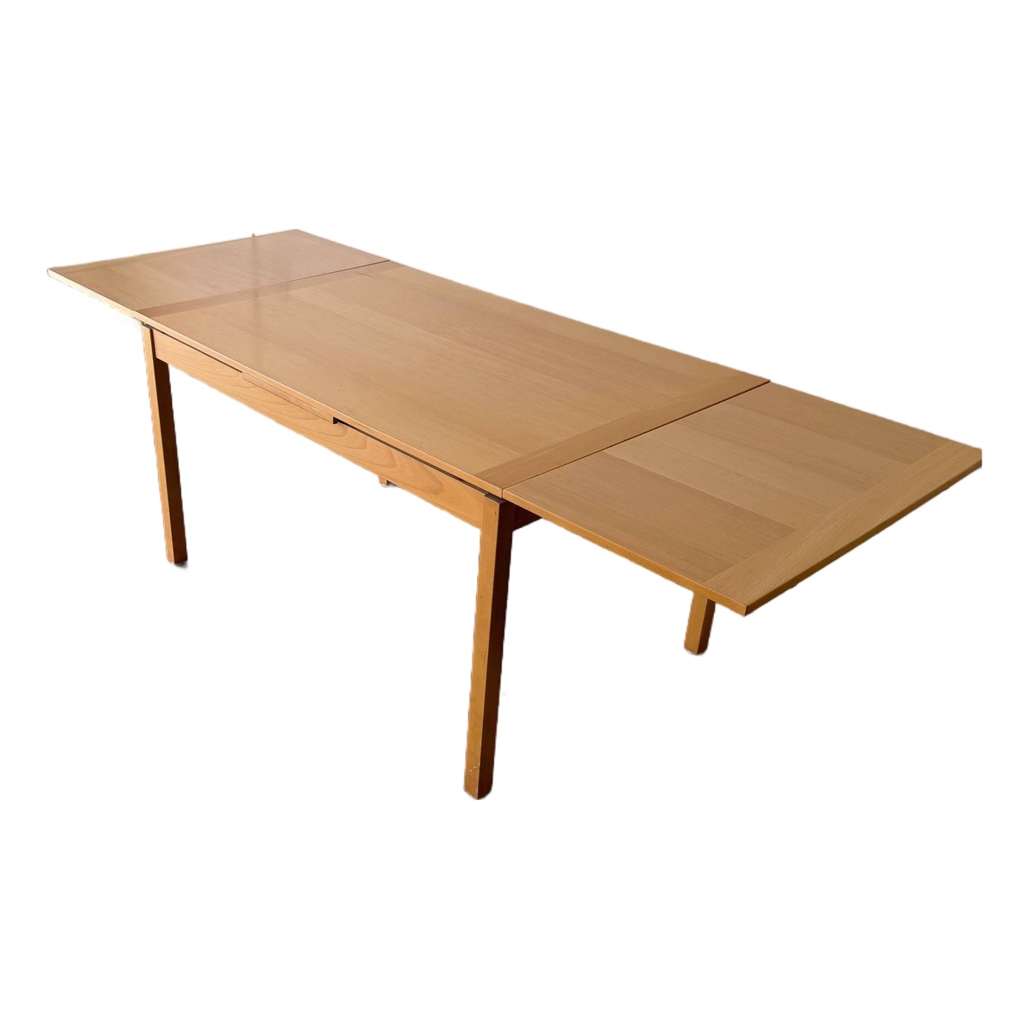 Vintage 1960s Danish Mid Century Modern Extendable Dining Table - Solid ...