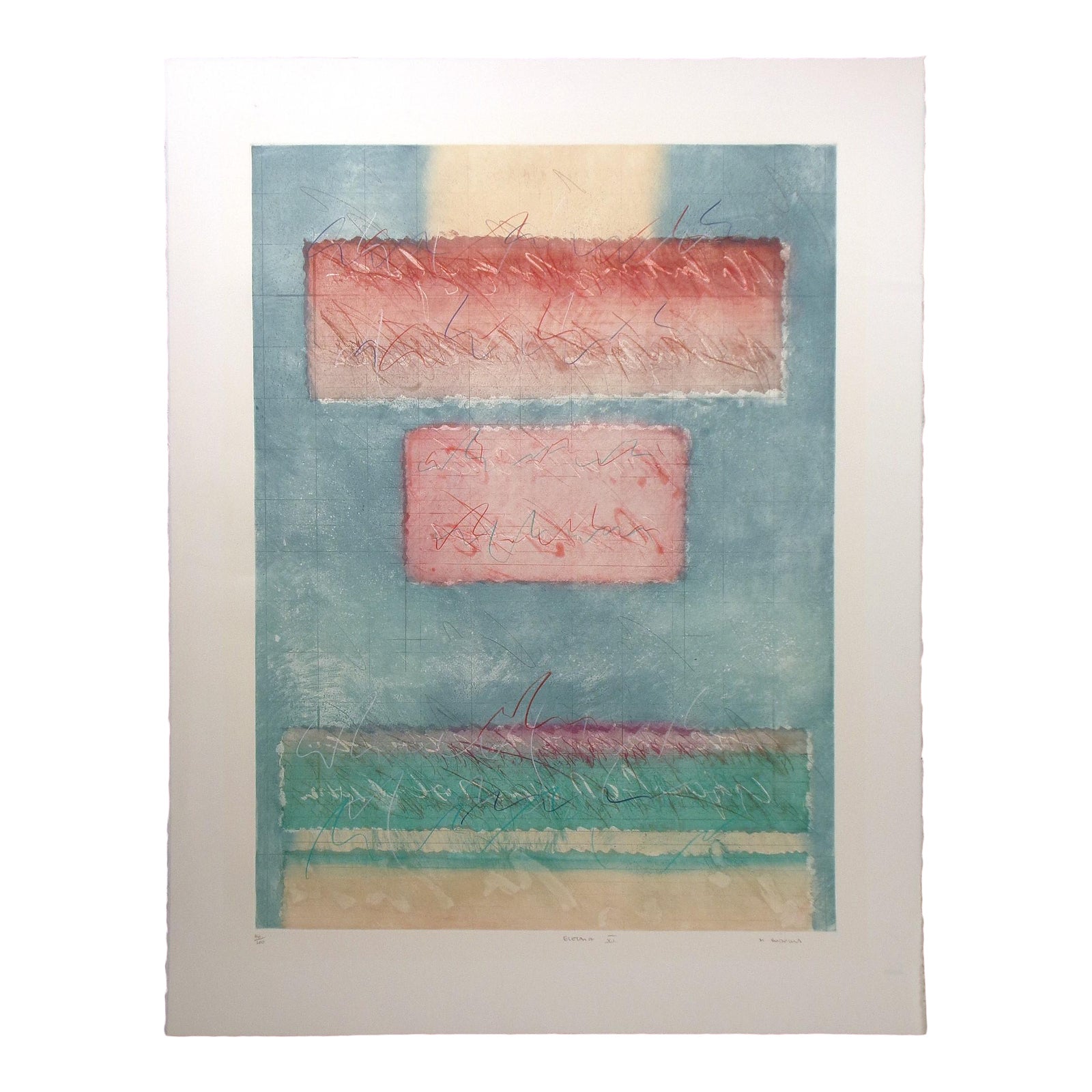 Mark Andrews Godwin" Electa Vi" Abstract Hand Signed Art Lithograph ...