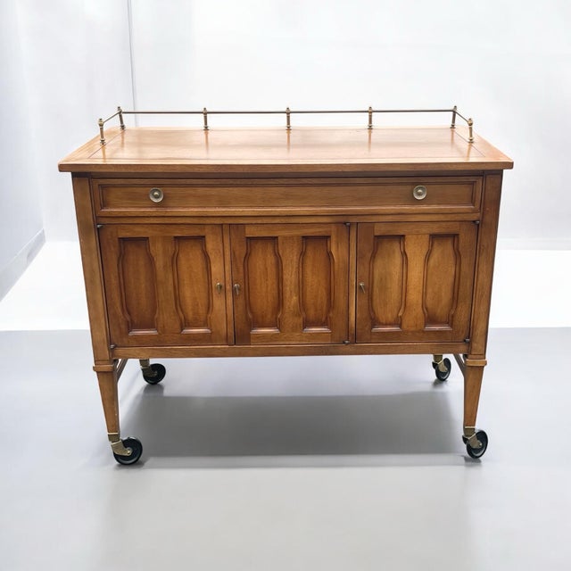 1960s Mid Century Modern Rolling Bar Server Cart by Drexel | Chairish