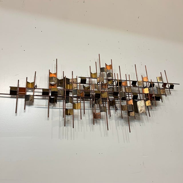 Curtis Jere Metal Abstract Wall Sculpture | Chairish