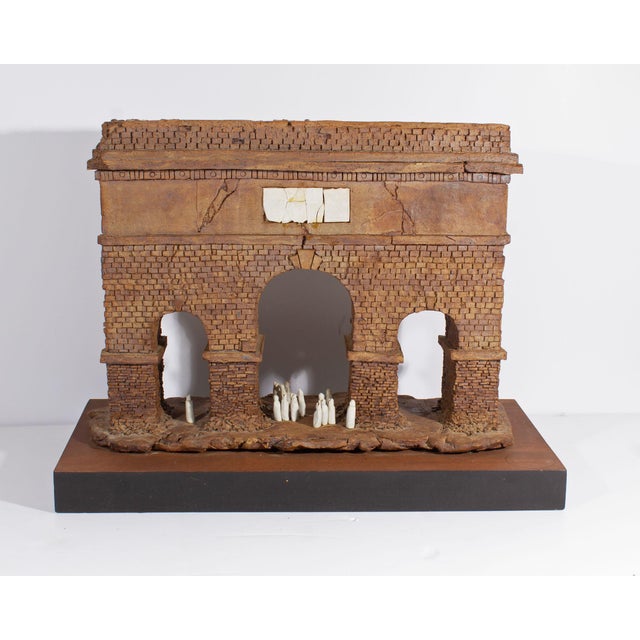 1997 “Ubi Solitudinem Faciunt Pacem Appellant” Ceramic Sculpture Signed ...