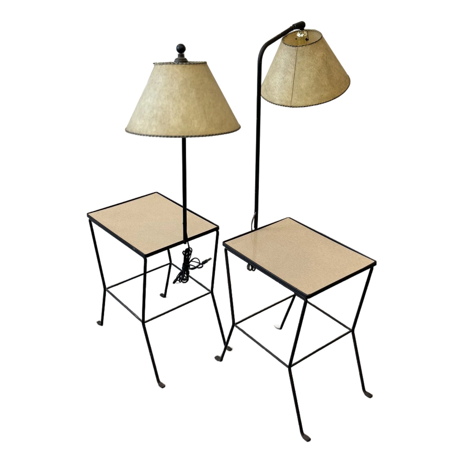 1950s Pair of Verplex Style Side Tables | Chairish