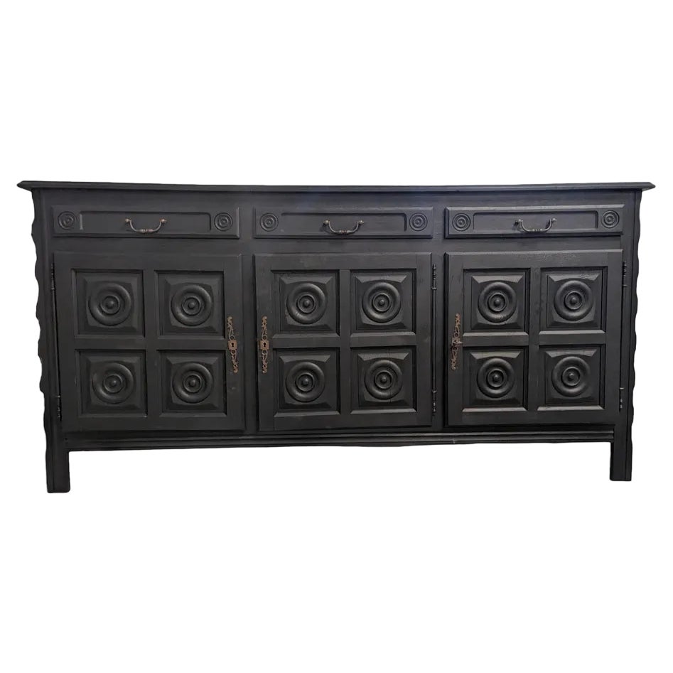 Neo-Basque Black Sideboard | Chairish
