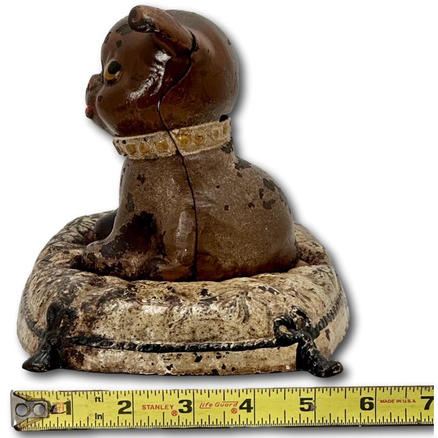 Rare Antique Hubley Mfg. Co. Model #32 "Fido on Pillow" Puppy Dog Cast ...