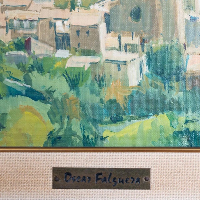 Oscar Falguera, Mountain Village Near Tarragona, Spain, 1990s, Oil on ...