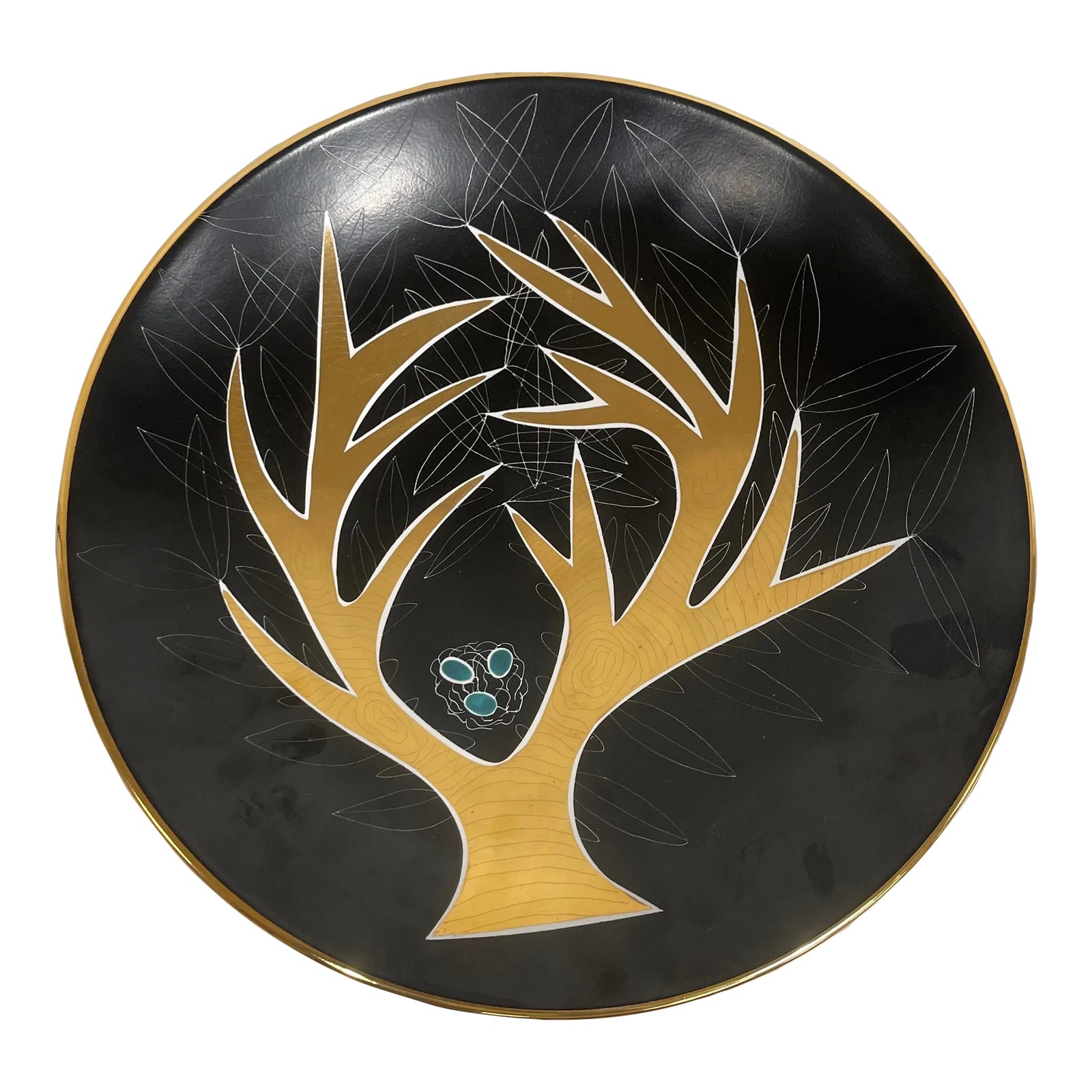 Waylande Gregory “Bird Nest in Tree” Bowl | Chairish
