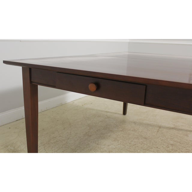 Shaker Style Solid Cherry Dining Room Table | Chairish