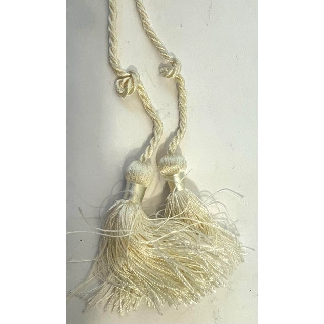 Vintage Ivory Colored Tassel Tieback | Chairish