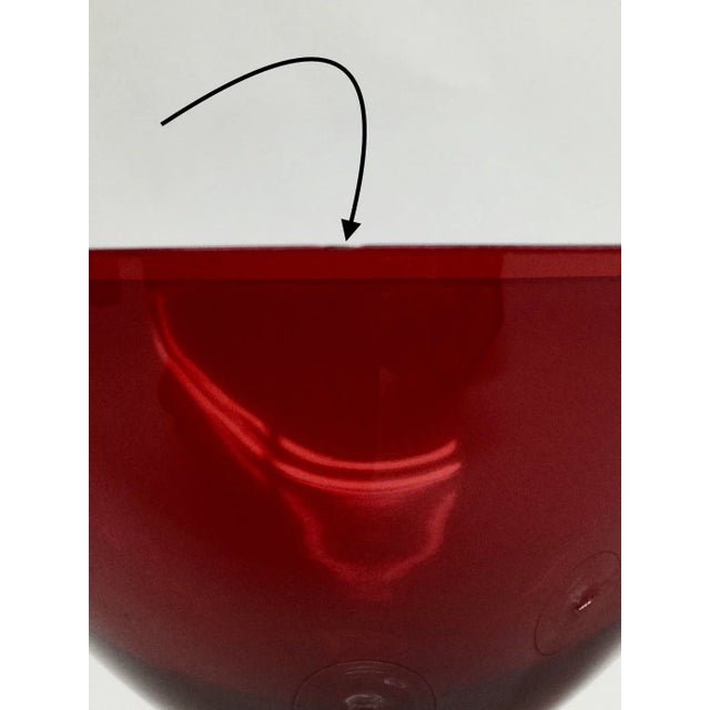 Vintage Ruby Red Crystal Martini Cosmo Manhattan Stemware a Pair | Chairish