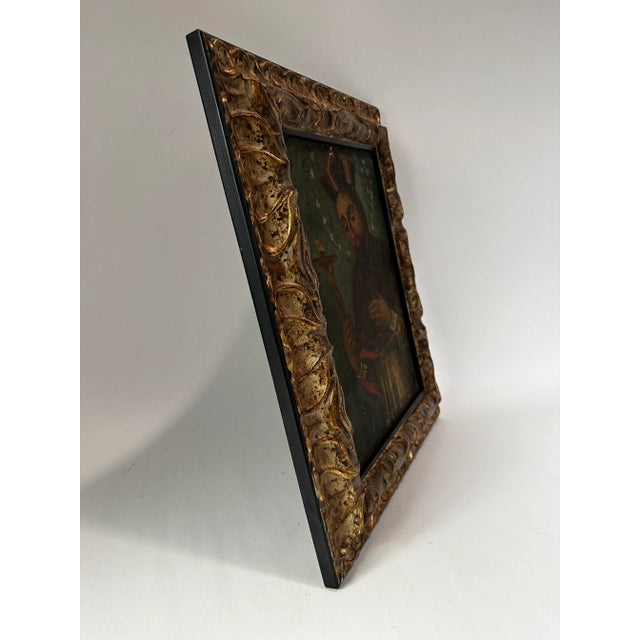 19th Century Mexican Retablo Painting, Framed | Chairish