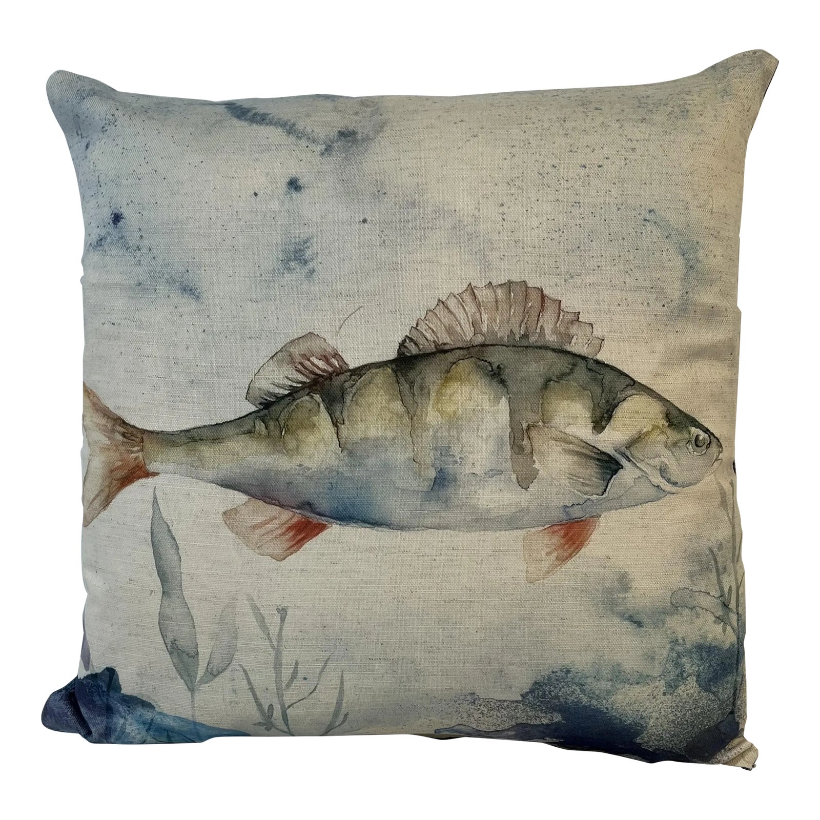 16" Square Decorative Toss Pillow Whimsically Embellised With a Stately ...
