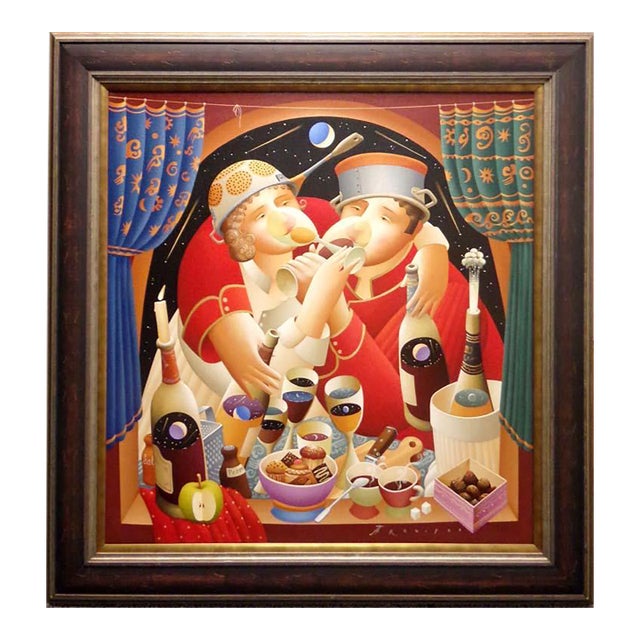 Anton Arkhipov "Dessert" Original Art on Canvas Hand Signed Custom ...