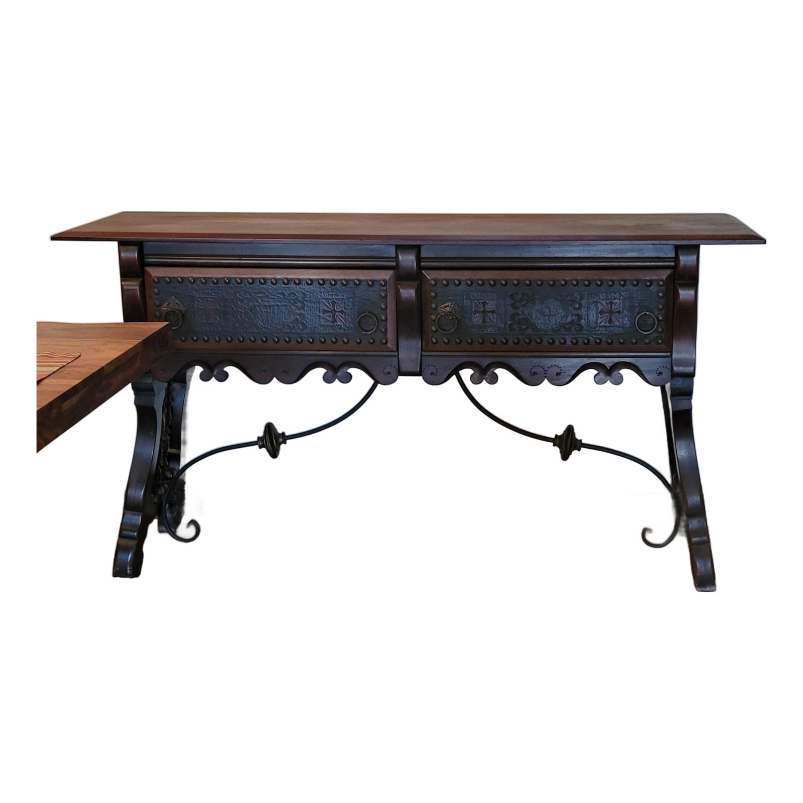 1910s Beautiful Spanish Revival Sideboard | Chairish