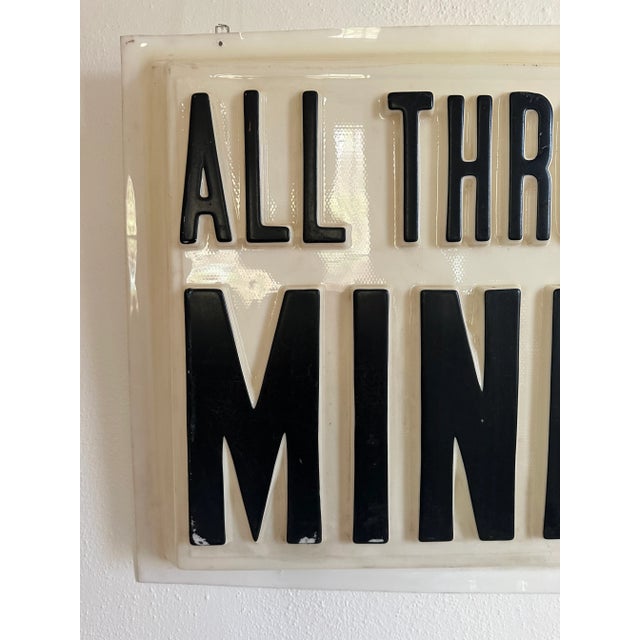 Mid-Century Largescale Fiberglass Sign From Movie Set | Chairish