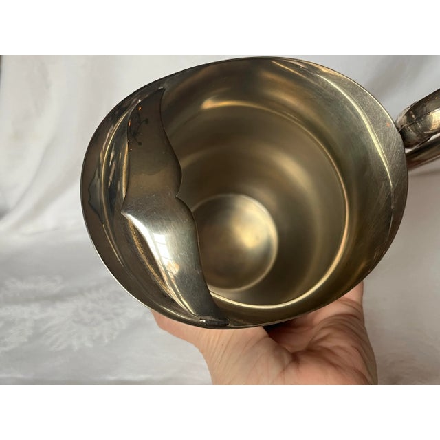 Mid 19th Century Rogers Silverplate Footed Pitcher With Ice Lip | Chairish