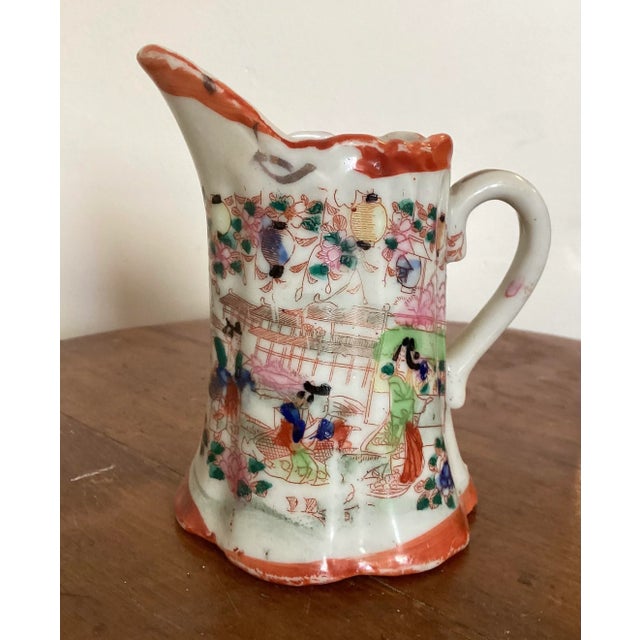 Early 20th Century Japanese Imari Porcelain Cream Pitcher W Figural ...