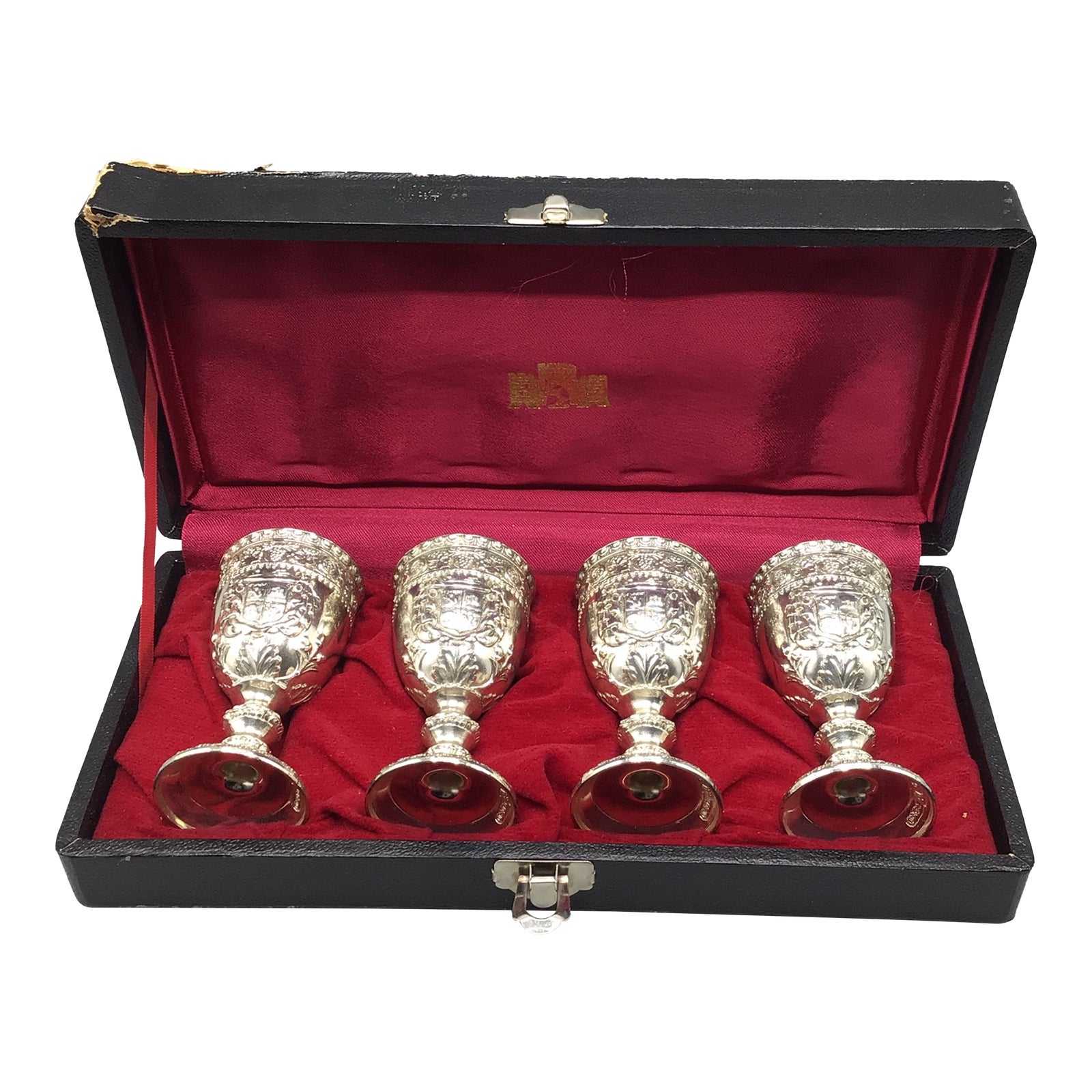 Vintage Corbell & Co. Silver-Plated Goblets Port/Cordial Glasses, in ...