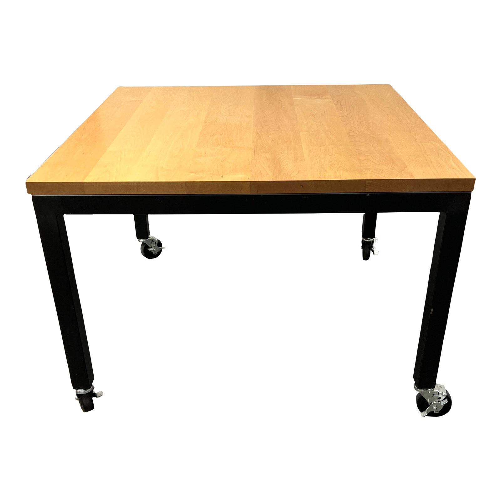 Room & Board Parsons Table + Casters | Chairish
