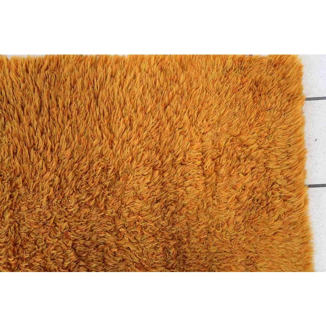 1960s Vintage Handmade Swedish Shag Rug | Chairish