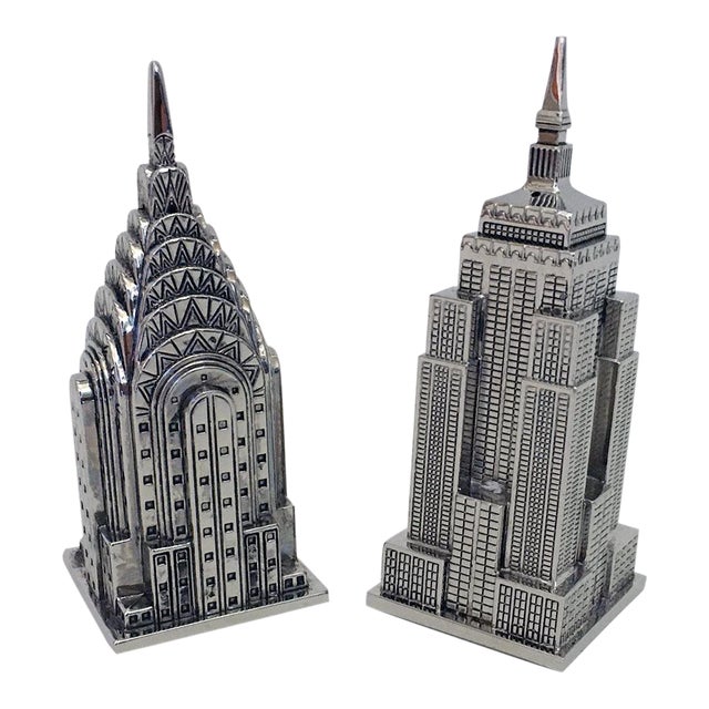 Godinger N Y C Landmark Building Salt and Pepper Shakers - a Pair ...