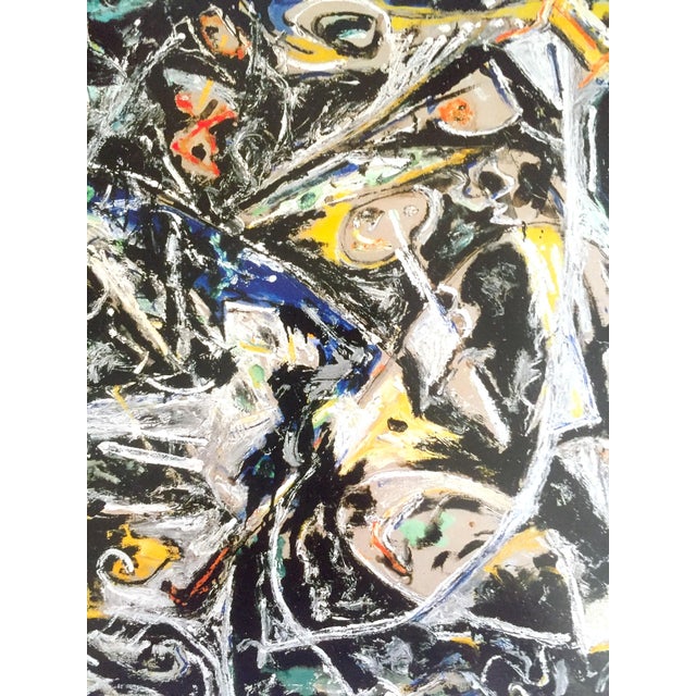 Jackson Pollock Foundation Abstract Expressionist Collector's Lithograph Print " Night Mist ...