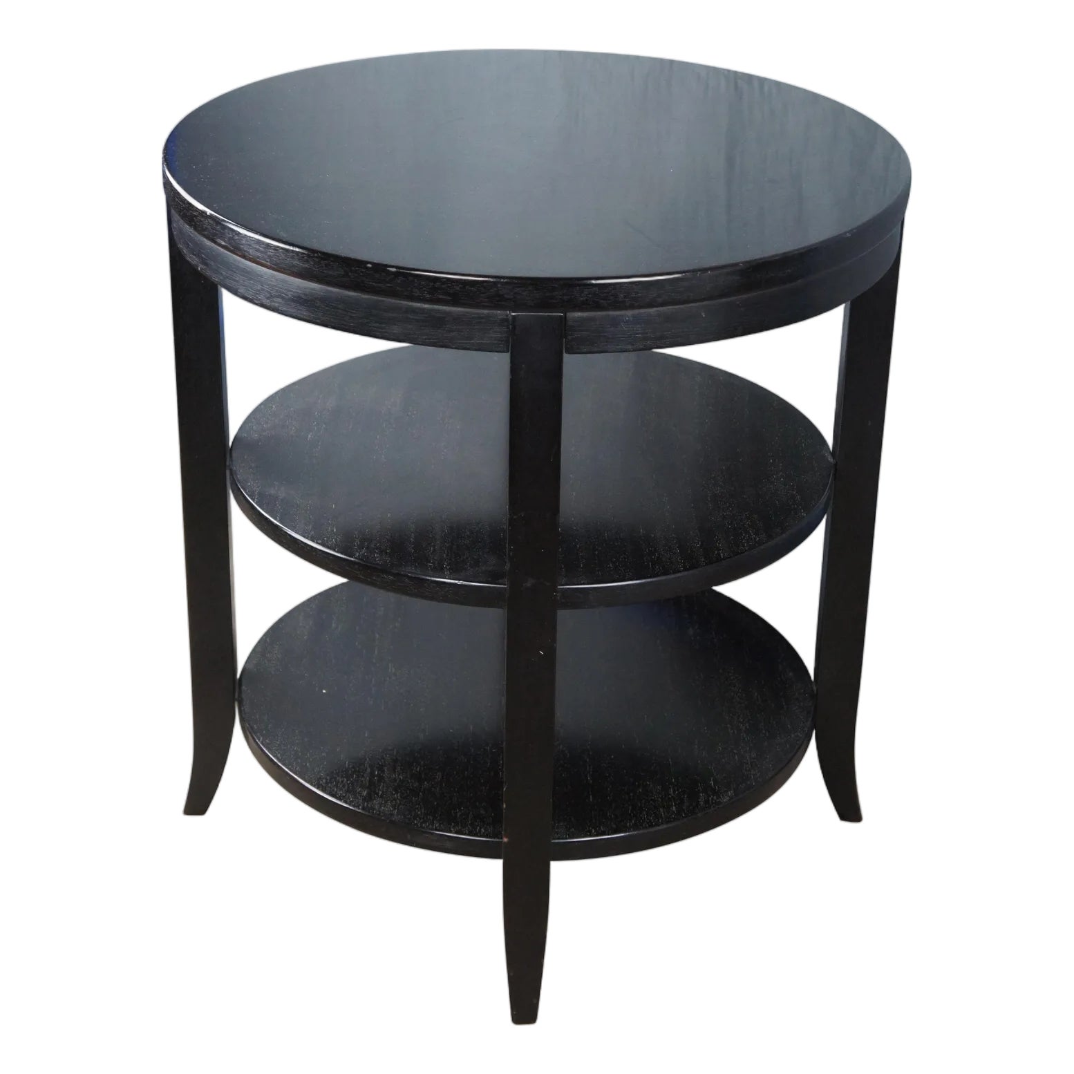 Late 20th Century Arhaus Furniture Indonesian Mahogany Round Tiered ...