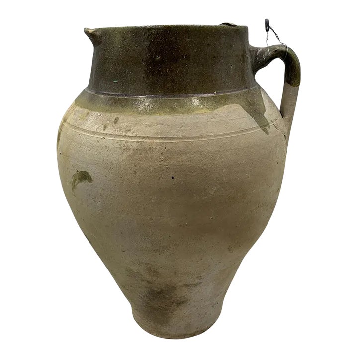 Vintage Turkish Terracotta Oil Jar | Chairish