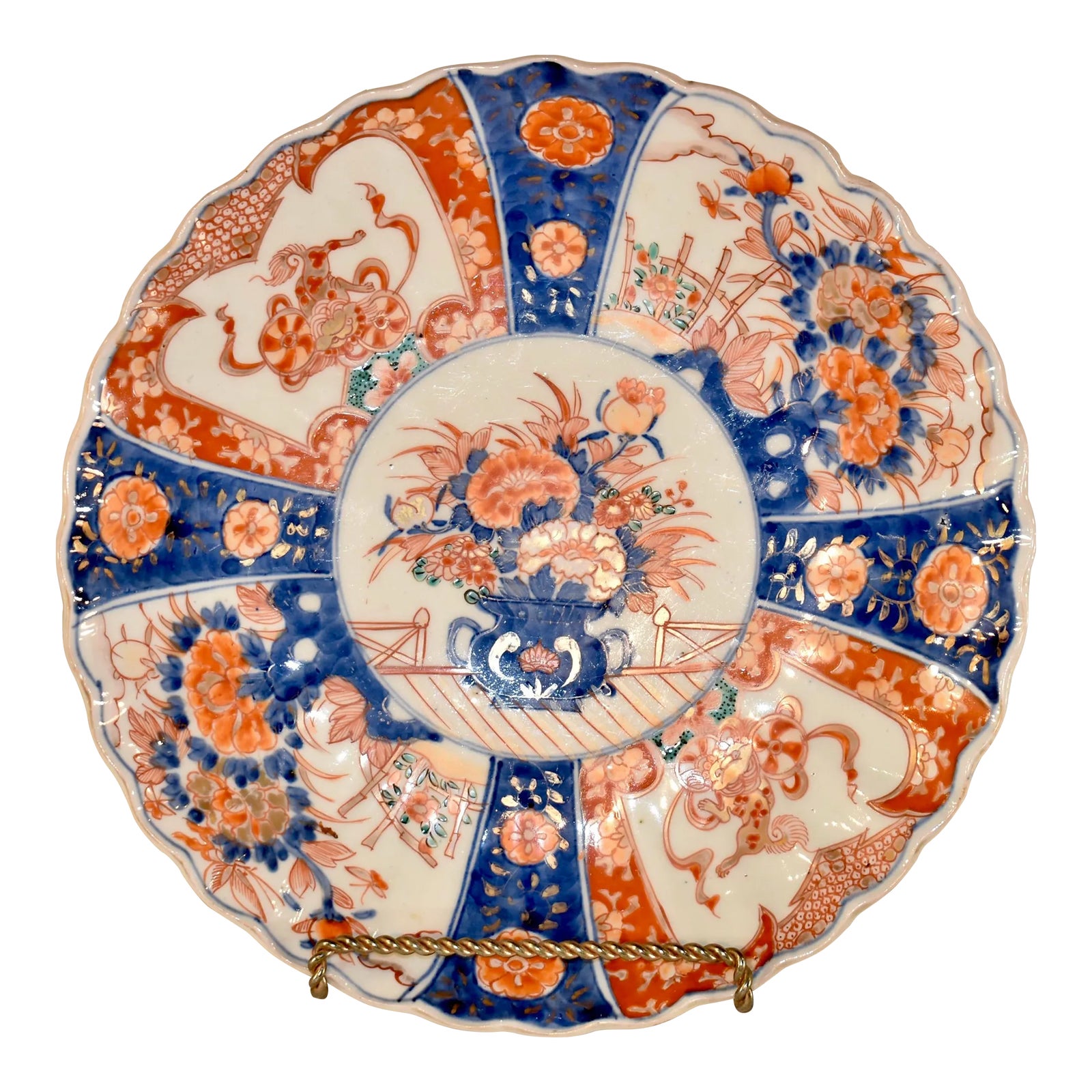 19th Century Imari Plate | Chairish