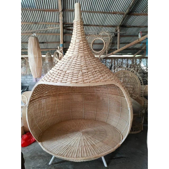 Rattan Weaver Nest Daybed | Chairish