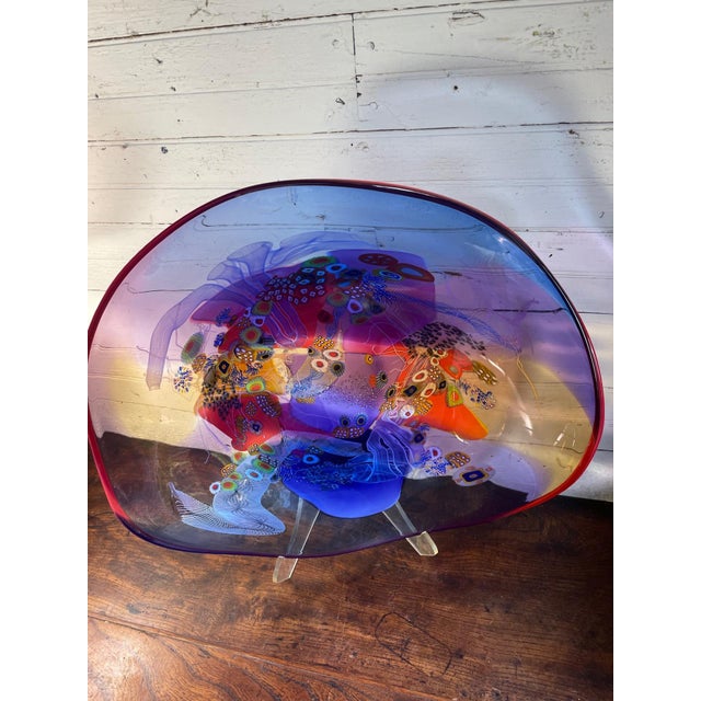 "Lava and Purple Platter" by American Studio Glass Artist Wes Hunting ...