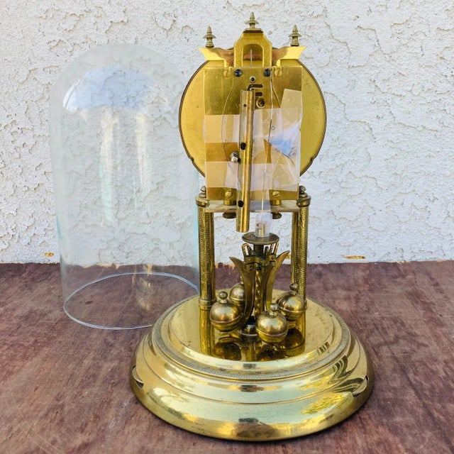 1960s Heco Glass Dome Clock | Chairish