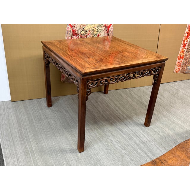Antique Gump's Chinese Qing Dynasty Elm Wood Table | Chairish