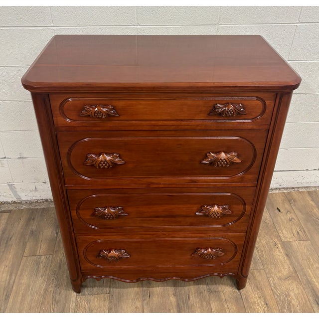 Vintage Davis Cabinet Co Lillian Russell Victorian Style Walnut Chest ...
