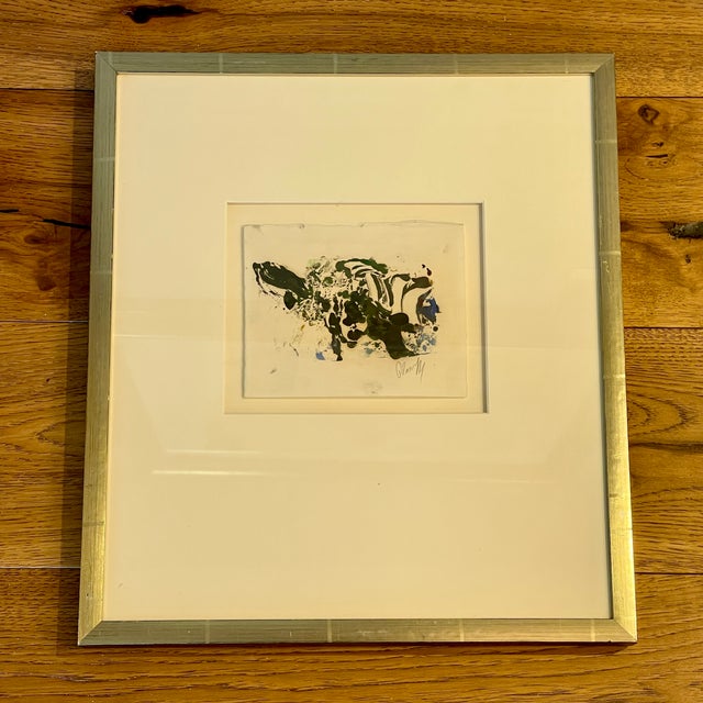 Signed Carl Plansky Monotype | Chairish